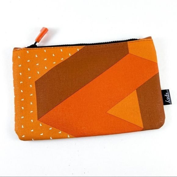 ipsy | Bags | Ipsy X Tetris Makeup Bag Orange And Brown | Poshmark